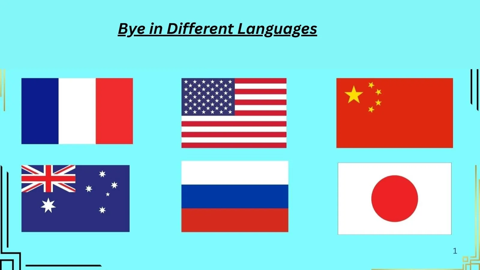 How To Say “Goodbye” In Different Languages