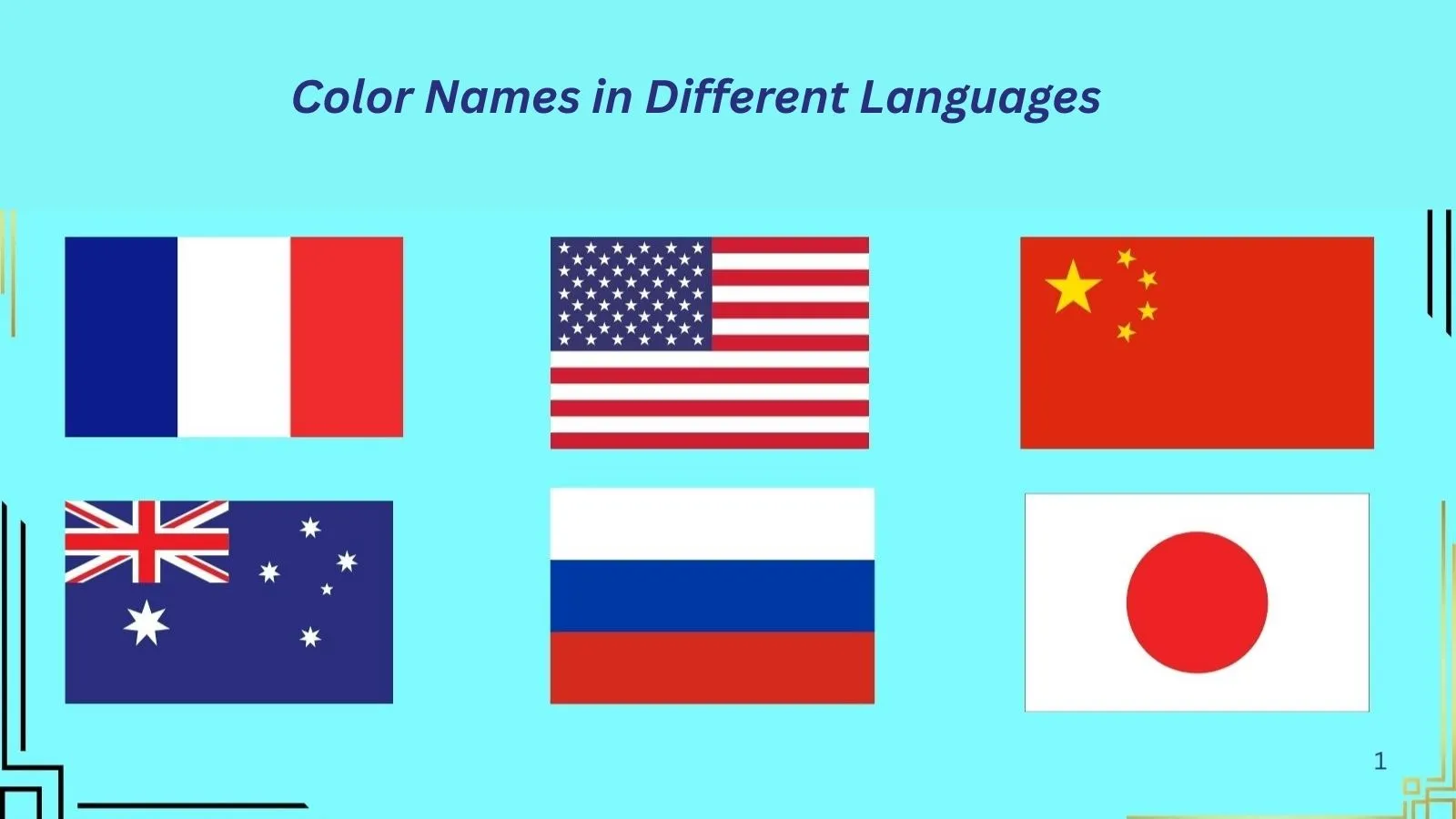 Color Names in Different Languages